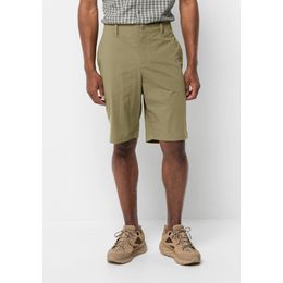 Shorts Jack Wolfskin "DESERT SHORTS M", Herren, Gr. 52, Normalgr&ouml;&szlig;en, gr&uuml;n (bay, leaf), OBERSTOFF: 95% POLYAMID, 5% ELASTHAN; Futter: 65% POLYESTER, 35% BAUMWOLLE, Hosen Shorts