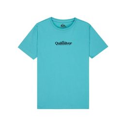 Quiksilver Jungen T-Shirt "Fineline"aqua, Gr. 8, Obermaterial: 70% Baumwolle, 30% Baumwolle;, Shirts