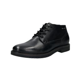 Schn&uuml;rschuh Bugatti "Bugatti Stiefelette Leder", Herren, Gr. 44, schwarz, Leder, Schuhe Schn&uuml;rschuh