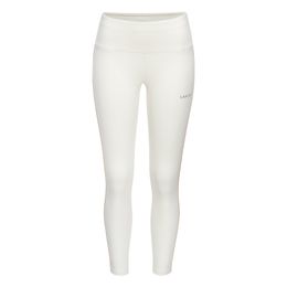Leggings Lascana, Damen, Gr. 44/46, N-Gr, ecru, Single Jersey, Obermaterial: 95% Baumwolle, 5% Elasthan, unifarben, Basic, schmal lang, Hosen Leggings, mit goldenem Piping