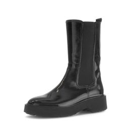 Gabor Damen Chelseaboots "Chelsea Boot Lackleder", Gr. 38,5schwarz, Schuhe