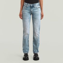 G-Star Raw Straight-Jeans G-STAR "Lennoxx Slim Straight Wmn", Damen, Gr. 33, L&auml;nge 32, vintage blau celestite, Denim/Jeans, Obermaterial: 99% Baumwolle, 1% Elasthan, straight fit lang, Jeans Straight-Jeans, mit schlanker Silhouette