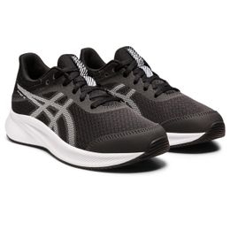 Laufschuh asics "PATRIOT 13 GS", Kinder, Gr. 33,5, silber (schwarz, silberfarben), Textil, Schuhe Laufschuh