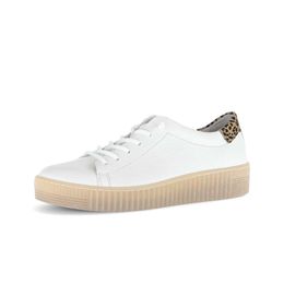 Gabor Damen Sneaker "Sneaker low Materialmix Leder", Gr. 39creme, Schuhe