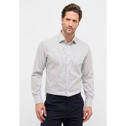 Langarmhemd Eterna "MODERN FIT", Herren, Gr. 43, Normalgr&ouml;&szlig;en, navy, Twill, 100% Baumwolle, tailliert, Manschette, Hemden, NON IRON (b&uuml;gelfrei)