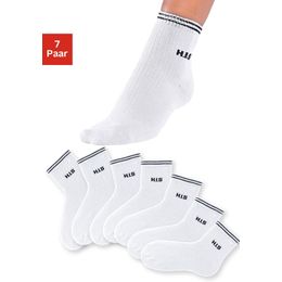 H.I.S. Kurzsocken H.I.S, Damen, Gr. 39-42, wei&szlig;, Baumwolle, Polyamid, geringelt, uni, Socken, mit Vollfrottee