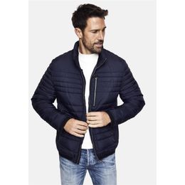 Steppjacke NEW CANADIAN, Herren, Gr. 54, blau (dunkelblau), 100% Polyester, unifarben, kurz, Jacken Steppjacke, mit elastischem Bund am Saum und Armabschluss