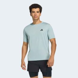 T-Shirt adidas Performance "WE BAS T", Herren, Gr. L, wonder sage, Obermaterial: 100% Polyester, Shirts T-Shirt, regul&auml;re Passform, mit Climacool Technologie