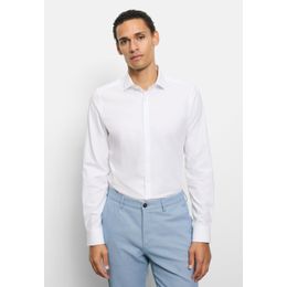 Businesshemd OLYMP "OLYMP Level Five 24/Seven, body fit, Modern Kent", Herren, Gr. 37, Normaler Arm, wei&szlig;, 64% Baumwolle, 27% Polyester, 9% Elasthan, Hemden