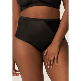 Taillenslip Naturana "Modern Minimizer", Damen, Gr. 38, 1 Stk., schwarz, Obermaterial: 80% Polyamid, 20% Elasthan, unifarben, k&ouml;rpernah, Unterhosen Taillenslip, hoch ausgeschnitten, elastisch, figurformend, eng, basic, bequem