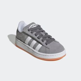 Sneaker adidas originals "CAMPUS 00S COMFORT CLOSURE ELASTIC LACE KIDS", M&auml;dchen, Gr. 28, grau (grau three, cloud wei&szlig;, cloud wei&szlig;), Leder, Schuhe Sneaker, f&uuml;r Kinder & Jugendliche