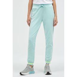 Sporthose SOCCX, Damen, Gr. S, Normalgr&ouml;&szlig;en, misty mint, Sweatware, Material: 95% Baumwolle, 5% Elasthan, unifarben, relaxed fit lang, Hosen Sporthose, mit Elastikbund & seitlichen Taschen