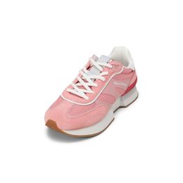 Marc O'Polo Sneaker MARC O'POLO "aus Veloursleder und Mesh", Damen, Gr. 36, natural rose, wei&szlig;, Obermaterial: 80% Leder (Rind), 20% Polyester, unifarben, Schuhe Sneaker