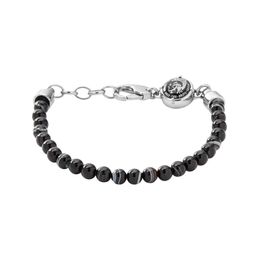 Diesel Bracelet 'Beaded Studs' male Black size One Size