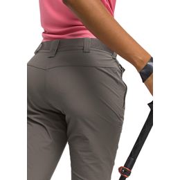 Caprihose Maier Sports "Inara slim 3/4", Damen, Gr. 38, Normalgr&ouml;&szlig;en, braun (schlamm), 90% Polyamid, 10% Elasthan, Hosen Caprihose, Damen Wanderhose, atmungsaktive Outdoorhose, 3/4 Hose mit 3 Taschen