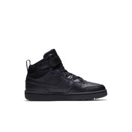 Sneaker Nike Sportswear "COURT BOROUGH MID 2 (PSV)", M&auml;dchen, Gr. 30, schwarz, schwarz, schwarz, Leder, Synthetik, Schuhe Sneaker, Design auf den Spuren des Air Force 1, f&uuml;r Kinder