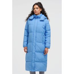 Wintermantel SOCCX, Damen, Gr. XL, bleu ciel, Material: 100% Polyester, Futter: 100% Polyamid, F&uuml;llung: 100% Polyester, unifarben, regular fit, hoch geschlossener Ausschnitt, eingesetzt elastischer Bund, M&auml;ntel Wintermantel, mit Zwei-Wege-Rei&szlig;verschluss