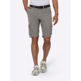 Bermudas CLASSIC, Herren, Gr. 46, Normalgr&ouml;&szlig;en, grau, 98% Baumwolle, 2% Elasthan, unifarben, Hosen Bermudas