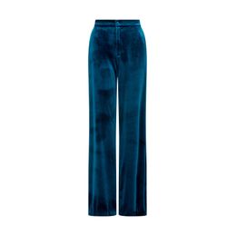 Lily & Lionel LILY AND LIONEL Damen Jerseyhose "Valerie Straight Leg Velvet Trouser Damen"teal, Gr. 40, 100% BAUMWOLLE, Hosen