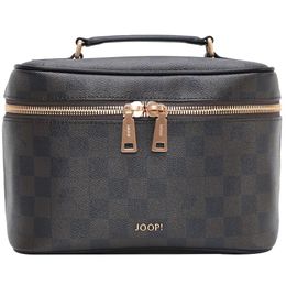 JOOP! Kosmetiktasche 'Cortina Piazza Flora' Damen Gr&ouml;&szlig;e One Size dunkelbraun / gold / schwarz