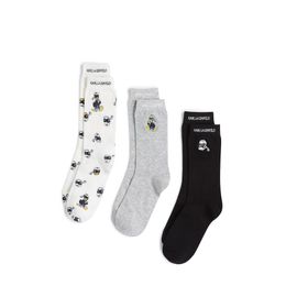 K by KARL LAGERFELD Karl Lagerfeld Socken 'Disney' Herren Gr&ouml;&szlig;e 41/46 curry / grau / schwarz / wei&szlig;