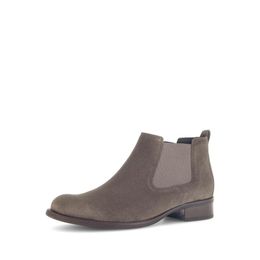 Chelseaboots Gabor "Chelsea Boot Rauleder", Damen, Gr. 37, braun, Schuhe Chelseaboots