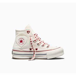 Sneaker Converse "CHUCK TAYLOR ALL STAR EVA LIFT", Damen, Gr. 31, vintage wei&szlig;, vintage wei&szlig;, days ahead, Textil, Schuhe Sneaker