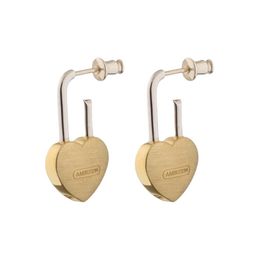 Ambush Earring 'SMALL HEART PADLOCK' female Gold size One Size