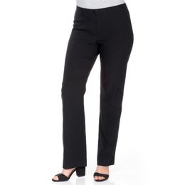 sheego Gro&szlig;e Gr&ouml;&szlig;en Bengalinhose in Bootcut-Form, schwarz, Gr&ouml;&szlig;e 48 - Damen
