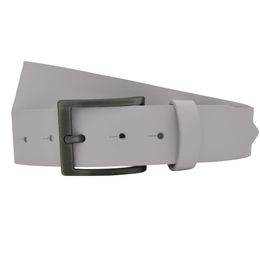 Lederg&uuml;rtel AnnaMatoni "AnnaMatoni Herren Lederg&uuml;rtel Zeitloses Design G&uuml;rtel 4cm breit", Herren, Gr. TW115 - 130cm Gesamtl&auml;nge, wei&szlig; 100, 100% Leder, G&uuml;rtel Lederg&uuml;rtel