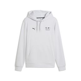 Hoodie Puma "BMW M MOTORSPORT Essentials Hoodie Herren", Herren, Gr. L, silber mist gray, Obermaterial: 32% Polyester, 68% Baumwolle; Kapuzenfutter: 100% Baumwolle; Rippe: 97% Baumwolle, 3% Elasthan, normal, Sweatshirts Hoodie