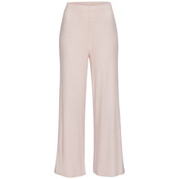 s.Oliver Damen Pyjamahose, Gr. 32rosa, meliert, Rippware, Obermaterial: 92% Viskose, 8% Elasthan, meliert, Hosen, aus weicher Rippqualit&auml;t