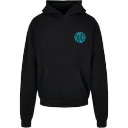 Kapuzensweatshirt Merchcode "Merchcode Dance Under Stars Oversized Hoody", Herren, Gr. S, schwarz, 100% Baumwolle, bedruckt, Sweatshirts