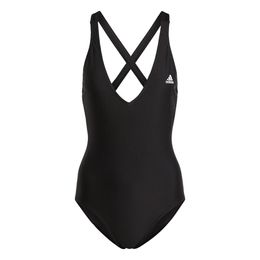 adidas Sportswear Sportbadeanzug '3-Stripes' Damen Gr&ouml;&szlig;e L schwarz / wei&szlig;