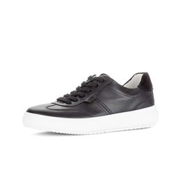 Gabor Damen Sneaker "Sneaker low Materialmix Leder/Lederimitat", Gr. 39schwarz, Schuhe