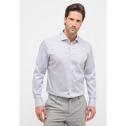 Langarmhemd Eterna "MODERN FIT", Herren, Gr. 39, Normalgr&ouml;&szlig;en, hellgrau, Satin, 100% Baumwolle, tailliert, Manschette, Hemden, NON IRON (b&uuml;gelfrei)