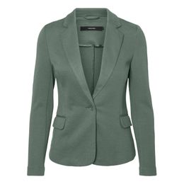 V&eacute;ro Moda Jerseyblazer VERO MODA "VMJULIANE, figurbetonter Schnitt, 1-Knopf Verschluss", Damen, Gr. 34, laurel wreath, Jersey, Obermaterial: 66% Polyester, 34% Baumwolle, unifarben, normal, V-Ausschnitt, Blazer, ungef&uuml;ttert