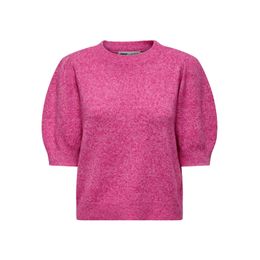 Only Damen Strickpullover "ONLRICA LIFE 2/4 PULLOVER KNT NOOS"raspberry rose detail:with melange, Gr. S, meliert, Strick, Obermaterial: 93%