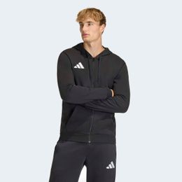 Herren Kapuzensweatshirt "ENT26 FZ HOOD"schwarz, wei&szlig;, Gr. XXL, adidas Performance, Obermaterial: 70% Baumwolle, 30% Polyester, Sweatshirts