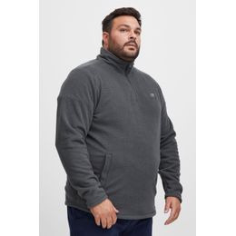 Cardigan Blend "BHFlint Big & Tall", Herren, Gr. 4XL, iron gate, Fleece, 100% Polyester, unifarben, regular fit, gerader Abschluss, Strickjacken, Gem&uuml;tliche Fleecejacke in gro&szlig;en Gr&ouml;&szlig;en