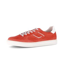 Gabor Damen Sneaker "Sneaker low Rauleder", Gr. 41orange, Schuhe