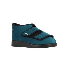 Hausstiefel VAROMED, Damen, Gr. 38, blau (petrol), Polyester, Schuhe