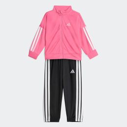 Trainingsanzug adidas Sportswear "I 3S TR TS 205", M&auml;dchen, Gr. 74, pink fusion, wei&szlig;, wei&szlig;, Obermaterial: 100% Polyester, Sportanz&uuml;ge Trainingsanzug