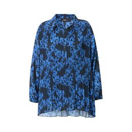Ulla Popken Tunika Damen Gr&ouml;&szlig;e XL/XXL blau / azur / schwarz