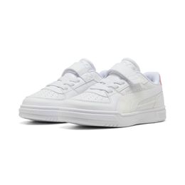 Sneaker Puma "CAVEN III HOLO 2.0 AC+ PS", Damen, Gr. 28, Puma wei&szlig;, rosy outlook, Puma silber, unifarben, Schuhe Sneaker