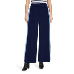 Stoffhose Cartoon "Damen mit Galonstreifen", Damen, Gr. 38, Normalgr&ouml;&szlig;en, dunkelblau, Obermaterial: 50% Viskose, 45% Polyester, 5% Elasthan, gerade lang, Hosen Stoffhose