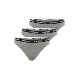 Tanga Chiemsee, Damen, Gr. L (40), medium grau, medium grau, 71% Baumwolle, 24% Viskose, 5% Elasthan, Unterhosen Tanga