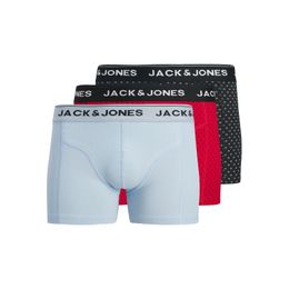 Jack & Jones JACK & JONES Herren Trunk "JACPALMTREE TRUNKS 3 PACK SN", Gr. XLschwarz navy pack:chambray blau, true rot, Jersey, Obermaterial: 95% Baumwolle, 5%