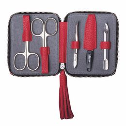 Erbe Solingen Manicure Rv-Etui Rot 5-Tlg Serie "Tivoli"