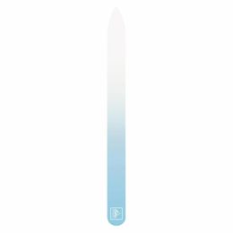 Erbe Solingen Glasfeile "Soft-Touch Pastell" Blau 140x3mm,Zweiseitig, Box Blau
